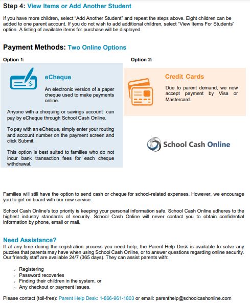 School Cash Online | Allan A. Greenleaf Elementary School