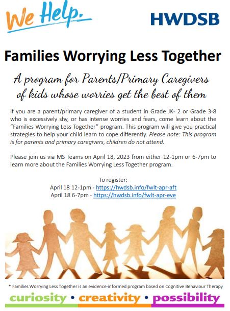Families Worrying Less Together Group | Allan A. Greenleaf Elementary ...