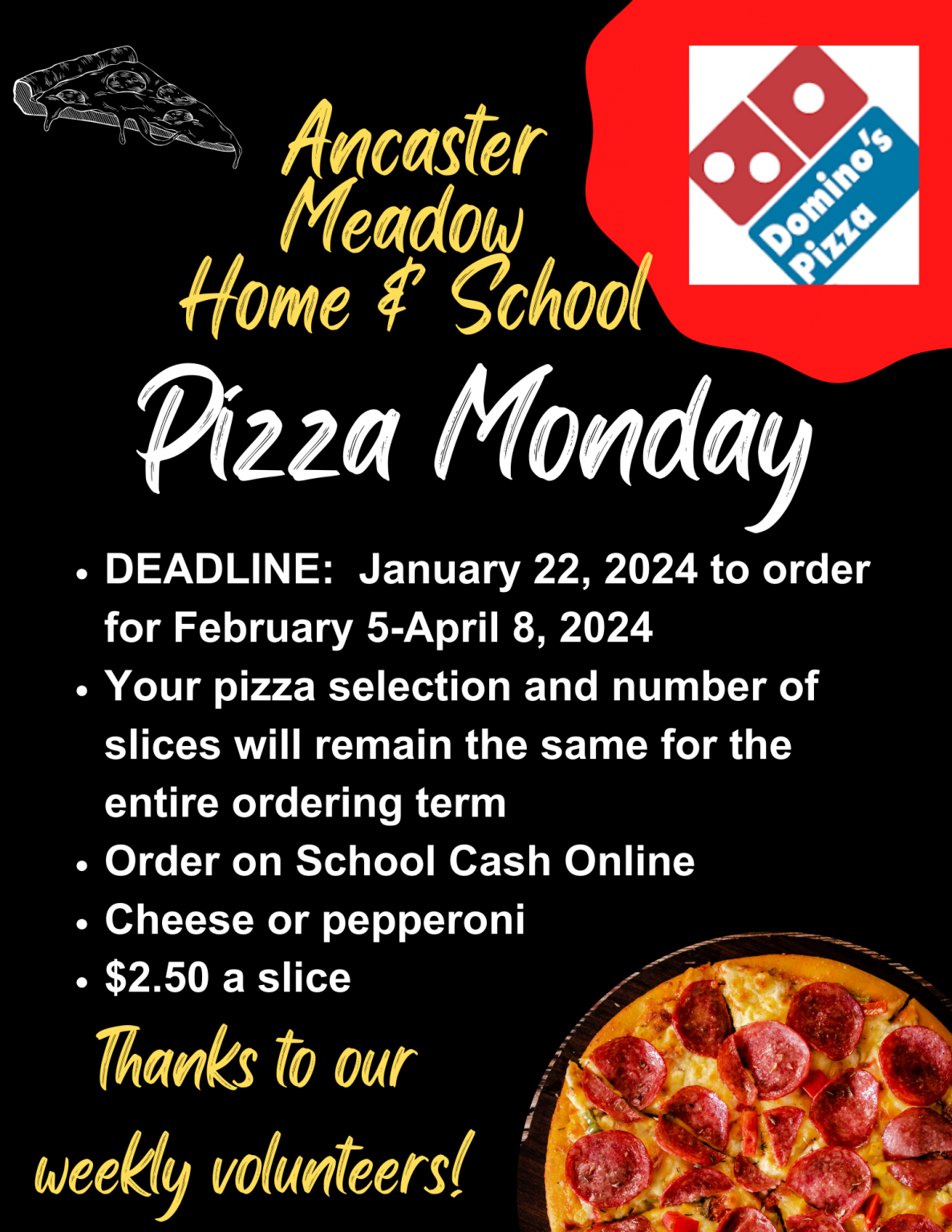 Pizza | Ancaster Meadow Elementary School
