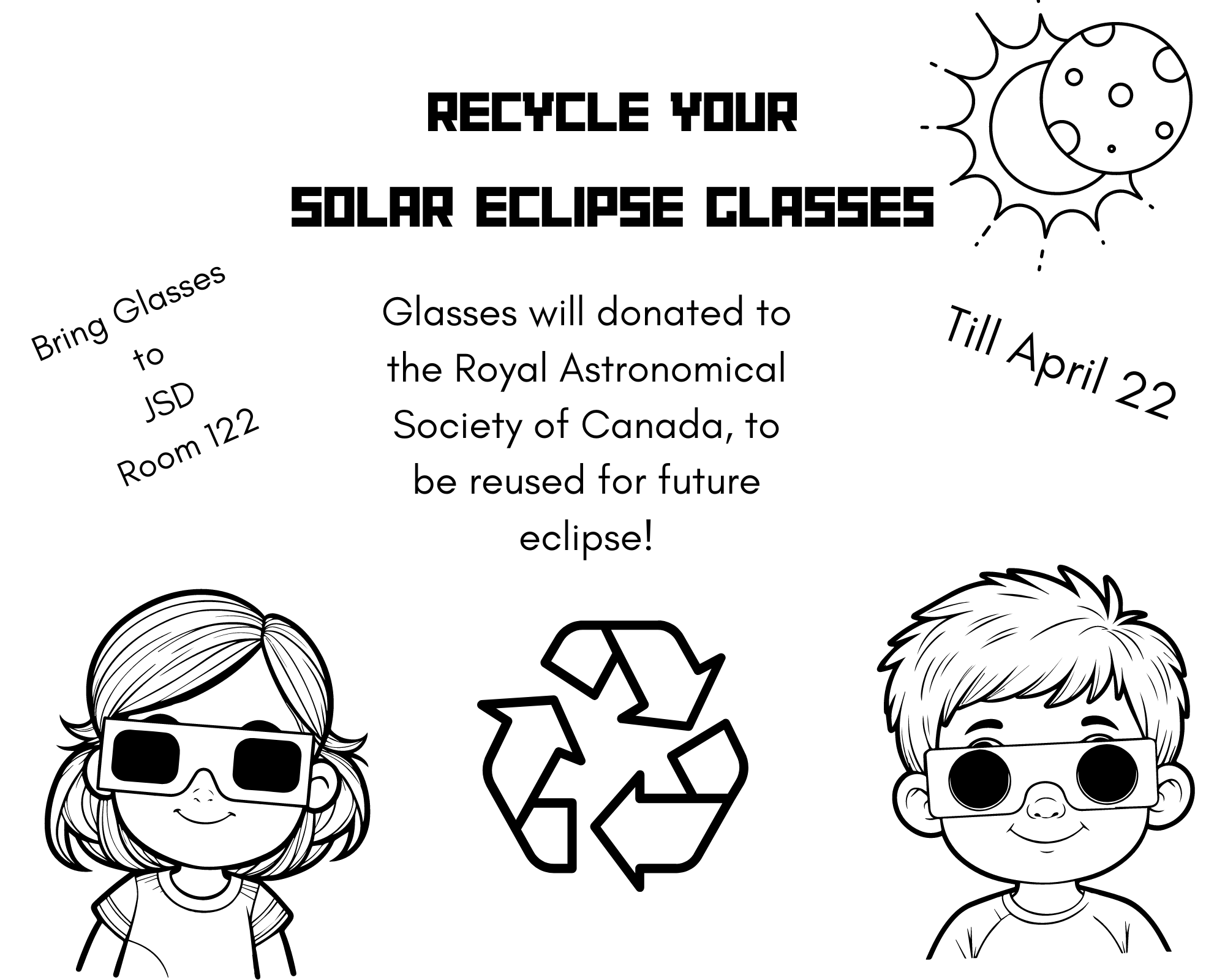 Recycle your solar eclipse glasses | George L. Armstrong Elementary School