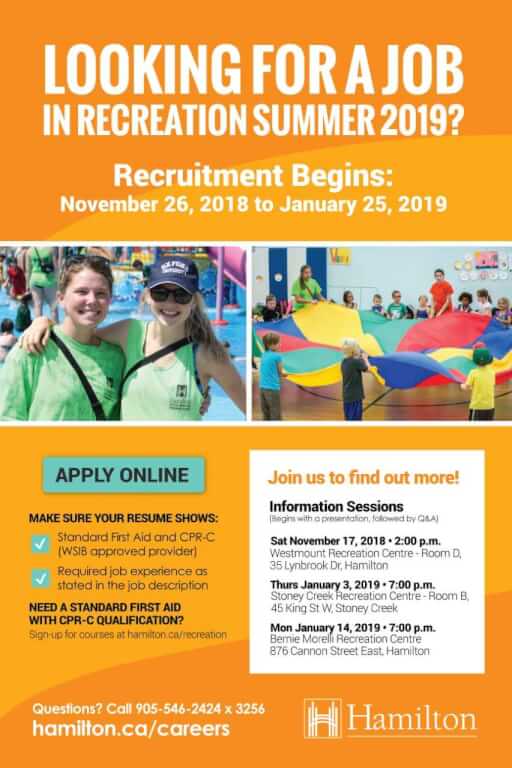 summer employment | Sir Allan MacNab Secondary School