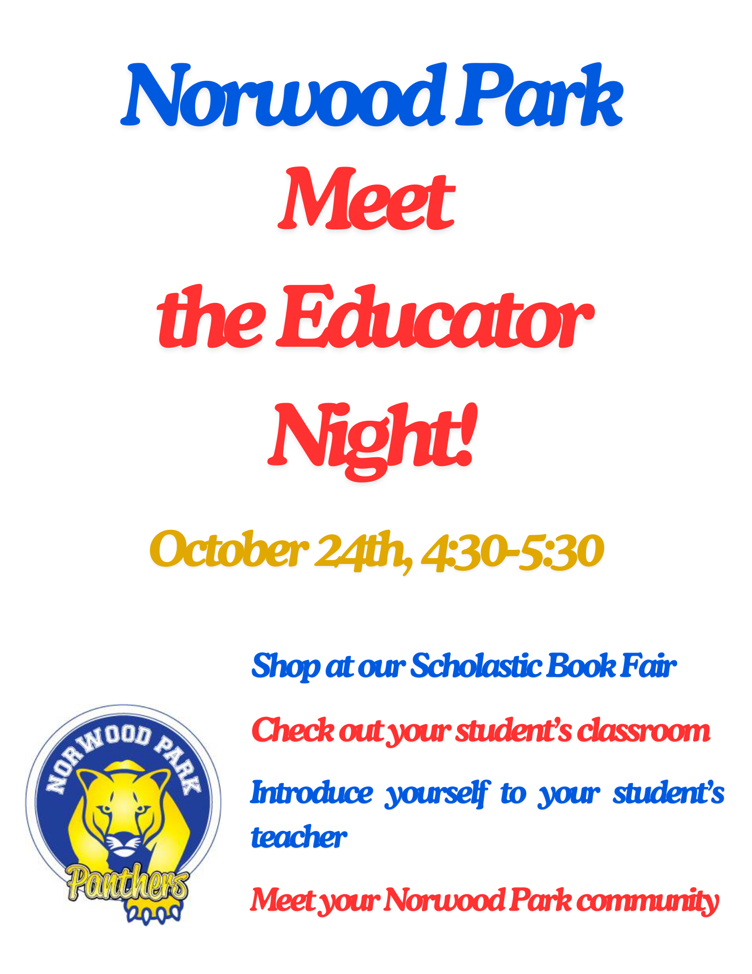 Meet The Educator! | Norwood Park Elementary School