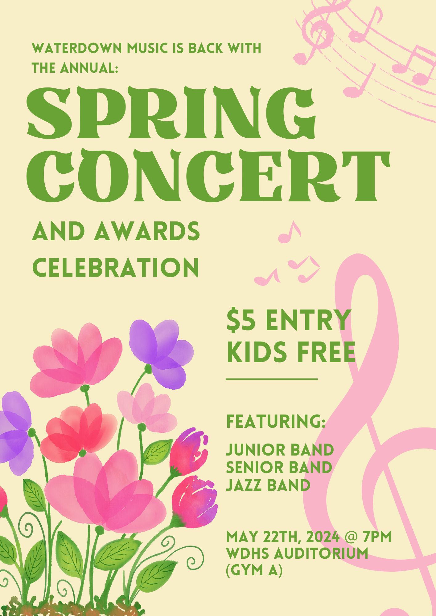 WDHS Spring Concert & Celebration | Waterdown District High School