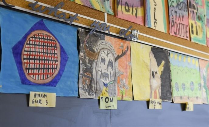 Indigenous art on loan is a conversation starter at Hamilton school ...