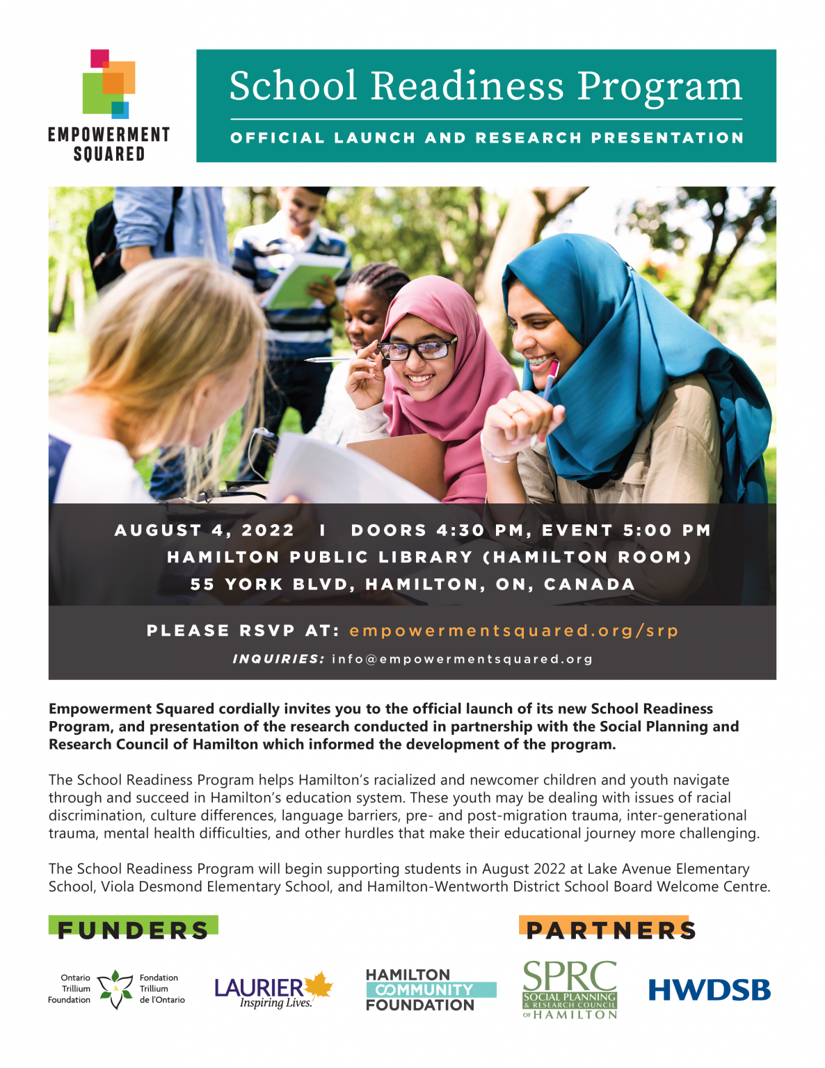 Empowerment Squared and HWDSB launch partnership to enhance student ...