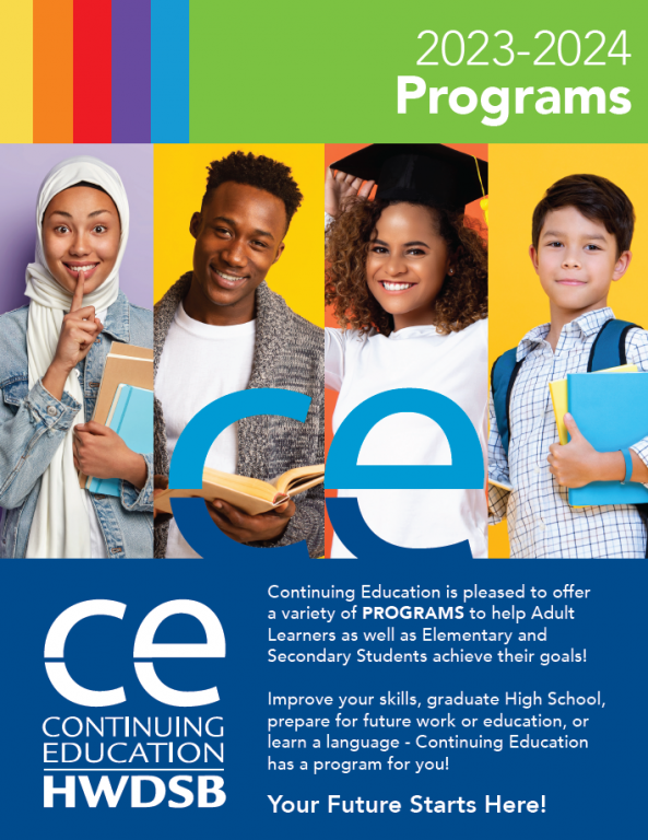 Continuing Education 2023-24 Programs Brochure | Hamilton-Wentworth District School Board