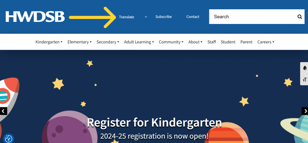 How to Translate HWDSB and School Websites | Hamilton-Wentworth ...