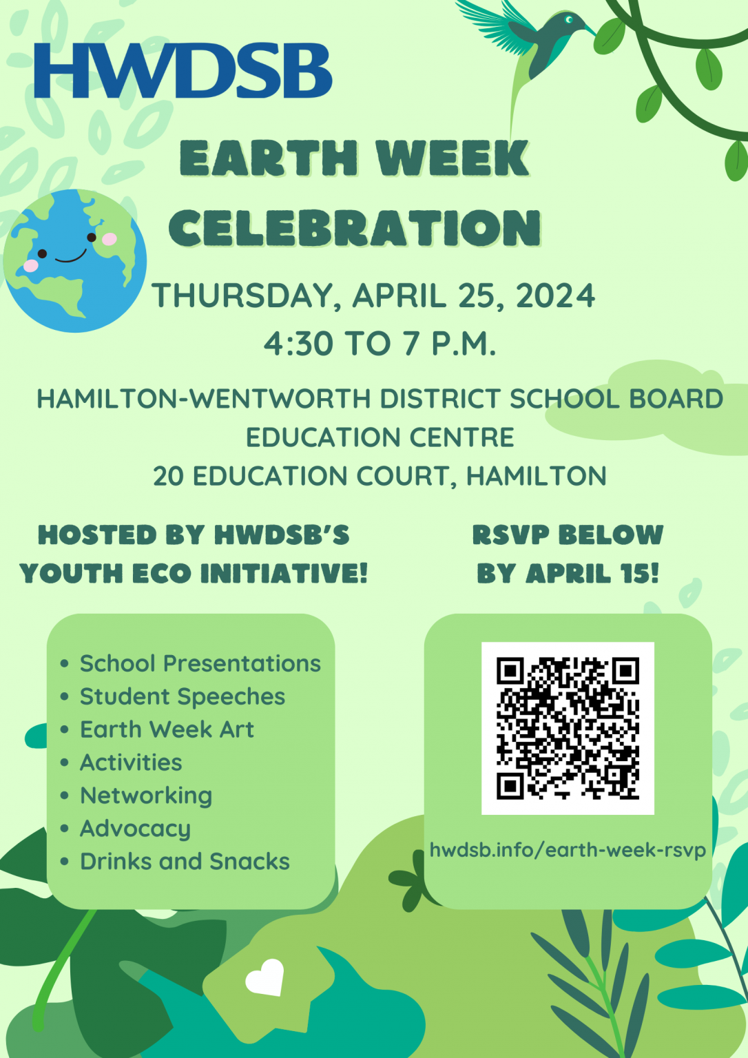 HWDSB Earth Week Celebration – April 25, 2024 | Hamilton-Wentworth ...